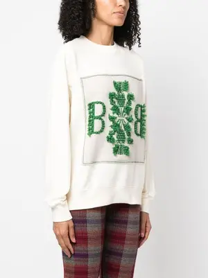 BARRIE B-logo Sweatshirt - Neutrals