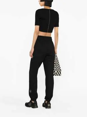 Adidas By Stella McCartney Logo-print Track Pants - Black