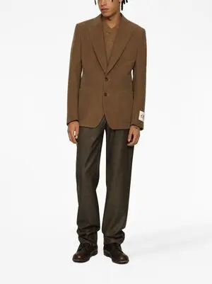 Dolce & Gabbana Single-breasted Suit Jacket - Neutrals