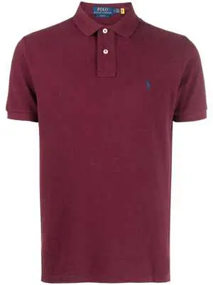 Polo Ralph Lauren Logo-embroidered Cotton Polo Shirt - Red
