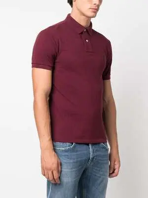 Polo Ralph Lauren Logo-embroidered Cotton Polo Shirt - Red
