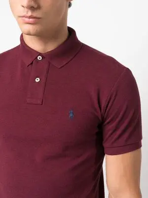 Polo Ralph Lauren Logo-embroidered Cotton Polo Shirt - Red