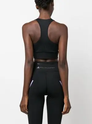 Adidas By Stella McCartney Training Logo-print Cropped Top