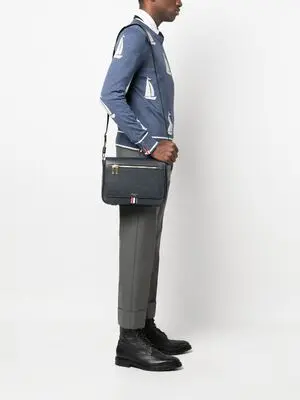 Thom Browne Embossed-logo Reporter Bag