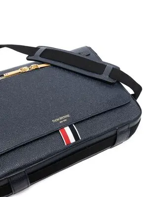 Thom Browne Embossed-logo Reporter Bag