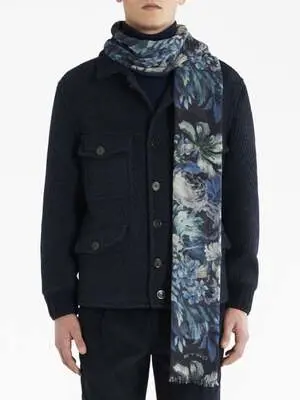 Etro Floral-print Cashmere Scarf