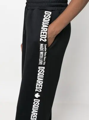 Dsquared2 Logo-tape Cotton Track Pants