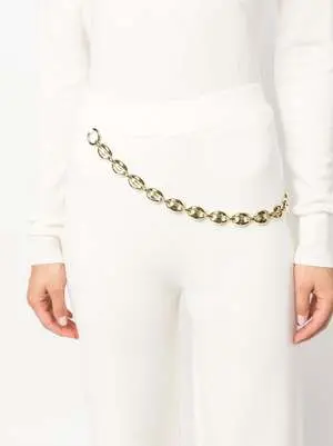 Rabanne Chainmail-detail Trousers - White