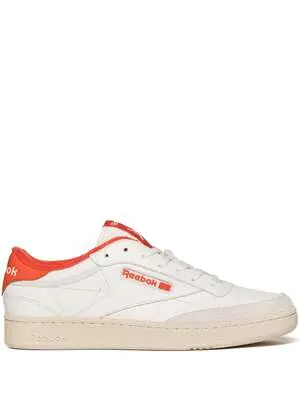 REEBOK Club C Embossed Leather Sneakers - White