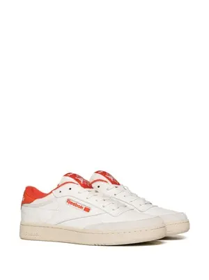 REEBOK Club C Embossed Leather Sneakers - White