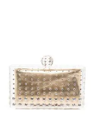 AQUAZZURA Crystal-embellished Clutch
