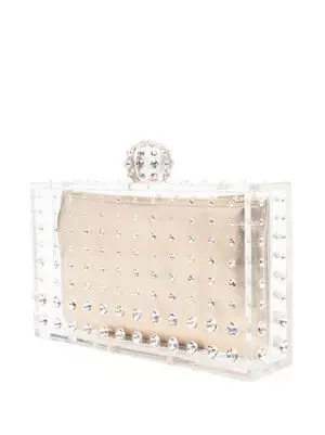 AQUAZZURA Crystal-embellished Clutch