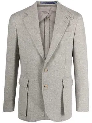 Polo Ralph Lauren The Rl67 Herringbone-pattern Blazer - Grey