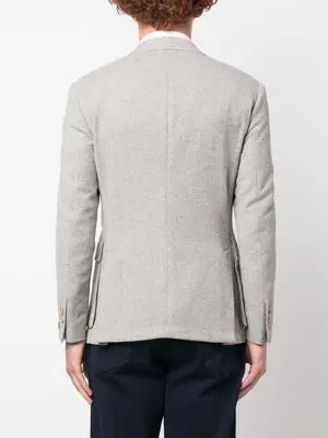 Polo Ralph Lauren The Rl67 Herringbone-pattern Blazer - Grey