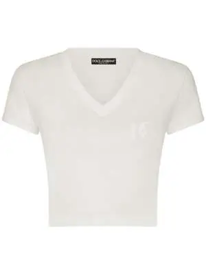 Dolce & Gabbana Logo-embroidered T-shirt - White