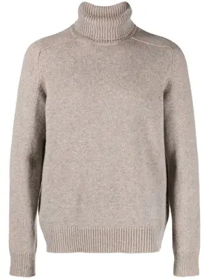 Zegna Roll-neck Jumper - Neutrals