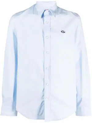 DIESEL® Logo-patch Long-sleeve Shirt