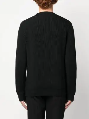 ROBERTO COLLINA Crew-neck Ribbed-knit Jumper