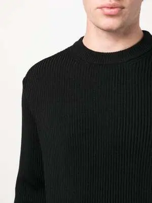ROBERTO COLLINA Crew-neck Ribbed-knit Jumper