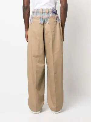 MAISON MARGIELA X Pendleton Yoke-checked Trousers
