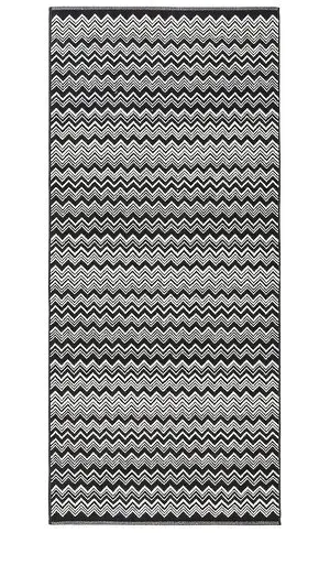 Missoni Keith Bath Mat In Black,white