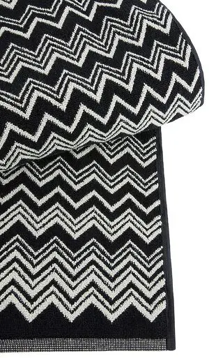 Missoni Keith Bath Mat In Black,white