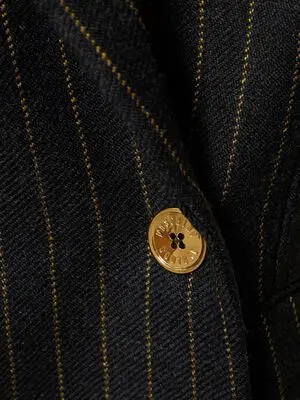 Moschino Pinstriped Double Breasted Wool Jacket