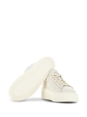 Hogan Logo-embroidered Low-top Sneakers - White