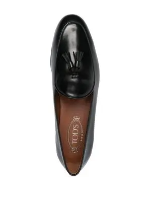 TOD'S Leather Loafers With Tassels