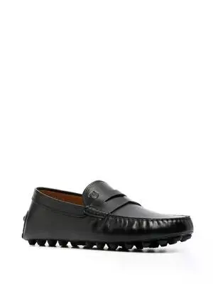 TOD'S Gommino Macro Loafers - Black