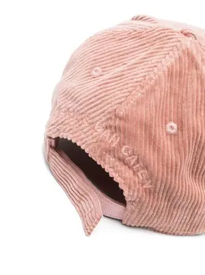 Dsquared2 Corduroy Cotton Baseball Cap With Crown Detail