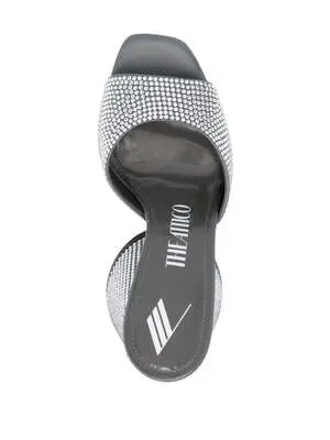 Attico Luz Embellished Sandals - Grey