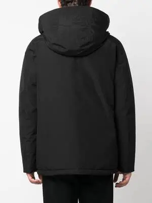 Woolrich Arctic Button-up Hooded Down Jacket - Black