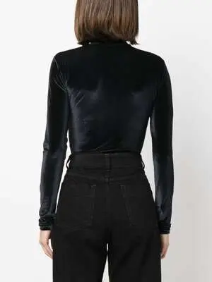 Filippa K Zip-up Velvet Bodysuit