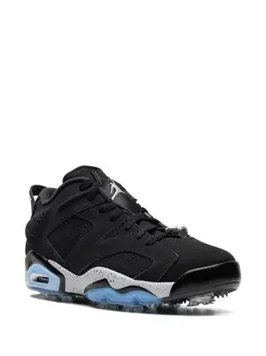 JORDAN Air 6 Metallic Silver Golf Shoes - Black