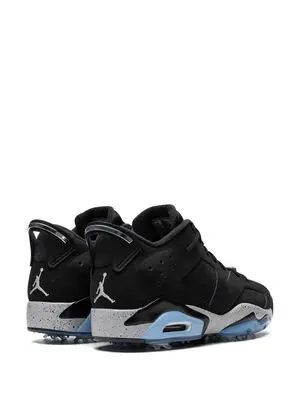 JORDAN Air 6 Metallic Silver Golf Shoes - Black
