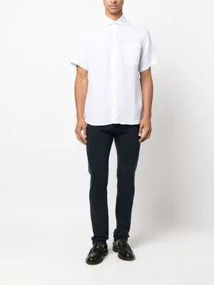 Paul & Shark Short-sleeved Linen Shirt