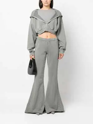 ENTIRE STUDIOS Round-neck Cropped T-shirt - Grey