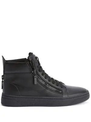 GIUSEPPE ZANOTTI Leather High-top Sneakers