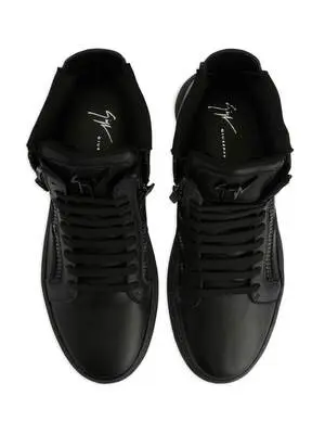 GIUSEPPE ZANOTTI Leather High-top Sneakers