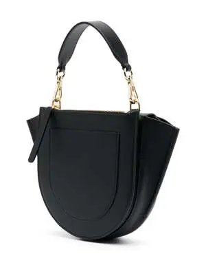 WANDLER Leather Tote Bag - Black
