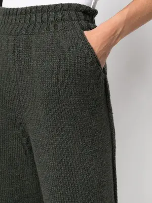 BARRIE Cashmere Knitted Trousers - Green