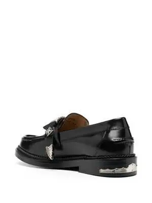 Toga Buckle-detail Leather Loafers