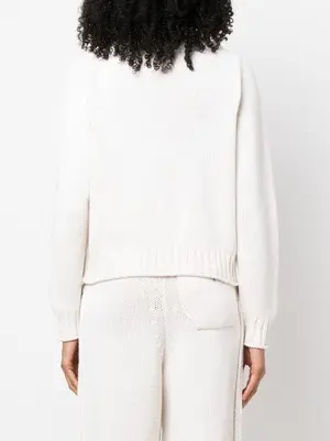 BARRIE Button-up Cashmere Cardigan - Neutrals