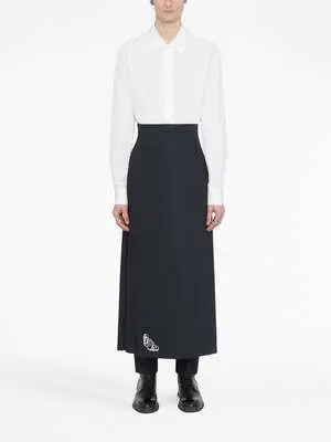 Alexander McQueen Logo-print Pleated Kilt