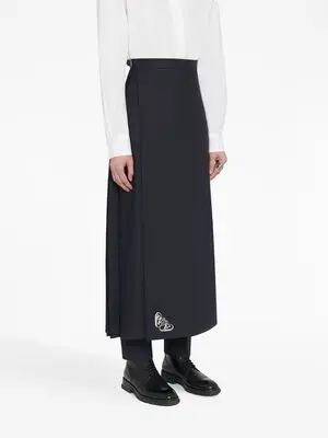 Alexander McQueen Logo-print Pleated Kilt