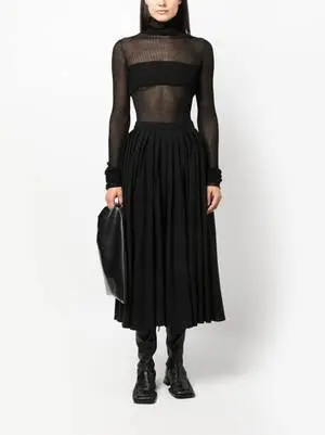 QUIRA High-neck Ribbed Top