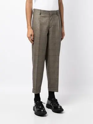 Kolor Plaid Tailored Trousers