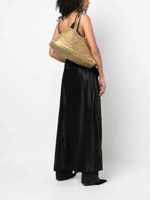 Dragon Diffusion Santa Croce Leather Tote Bag - Gold