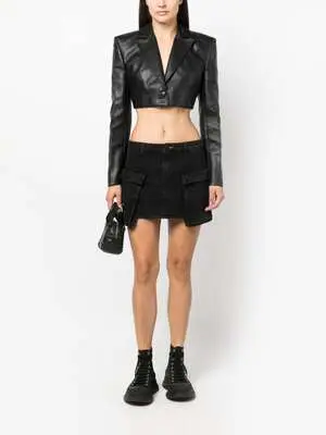 3x1 Celine Denim Cargo Skirt